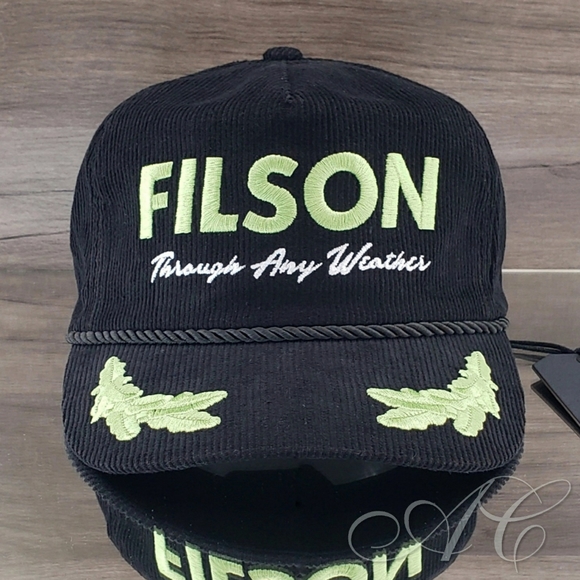 Filson | Accessories | Filsonhat Cap Baseball Cap Black Weather ...